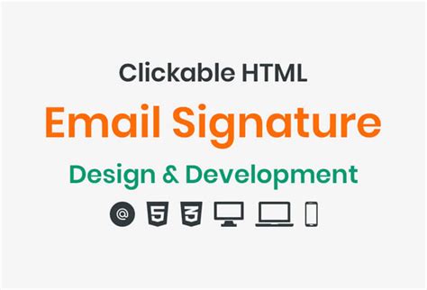 Design Email Html Signature By Pixeden Fiverr
