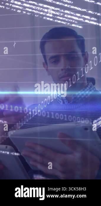 Animation Of Computer Language Trading Board Graphs Binary Codes