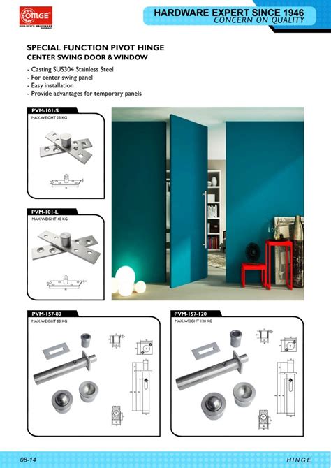 Pivot Hinge Door Center Swing And Window · Omge Hardware
