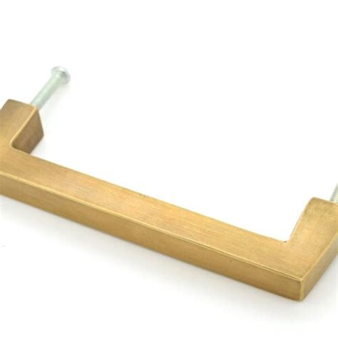 Square Brass Handmade Antique Drawer Knobs Pulls Etsy