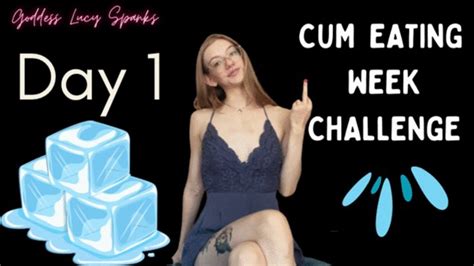 C Eating Challenge Day One Lucy Spanks Clips4sale