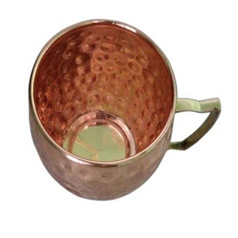 Hammered Round Copper Mug at Rs 110 piece हमरड तब क मग in