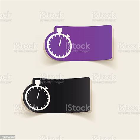 실감나는 디자인식 Element 스톱워치 0명에 대한 스톡 벡터 아트 및 기타 이미지 0명 계시기 라벨 Istock