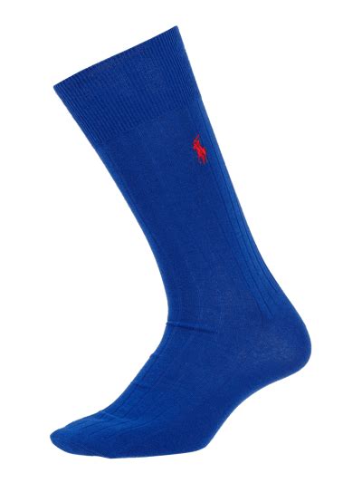 Polo Ralph Lauren Strümpfe mit Logo Stickerei royalblau online kaufen