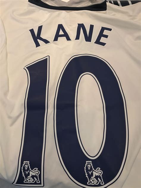 Harry Kane Match Worn Tottenham Premier League Shirt Golden Soccer