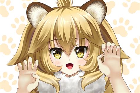 Animal Ears Anthropomorphism Blonde Hair Catgirl Kemono Friends Lion