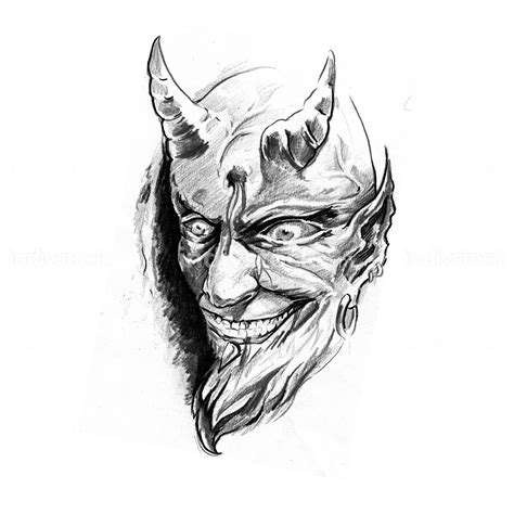 Demon Face Drawings Sketches