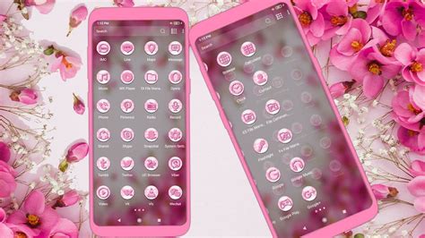 Pink Flower Launcher Theme For Android Download