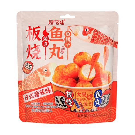 超友味 板烧鱼丸 日式香辣味 90g 0