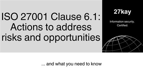 Iso 27001 Clause 6 1 Actions To Address Risks And Opportunities