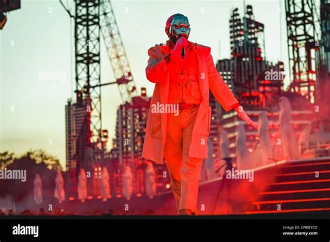 Milan Italy 27th July 2023 The Weeknd Is Performing Live During The After Hours Til Dawn