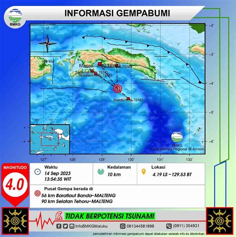Gempa M 4 0 Terjadi Di Laut Banda MalukuTerkini