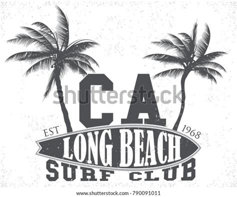 Vintage Surfing Tee Design Retro T Shirt Stock Vector Royalty Free