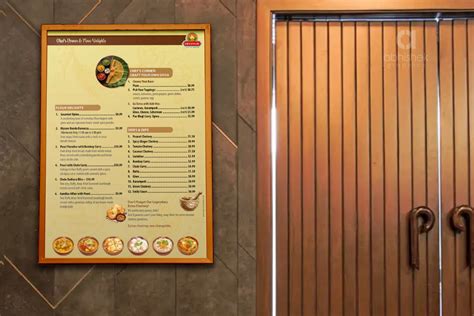 Creative Menu Card Design Services India Restaurant Menu
