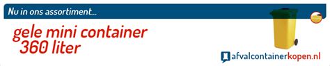 Gele Mini Container 360 Liter Afvalcontainerkopen Nl
