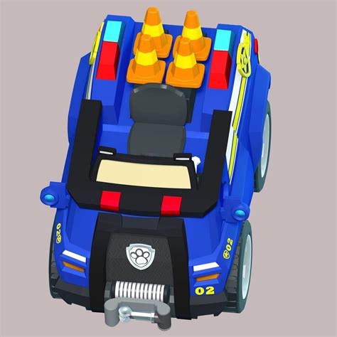 Chase Car Paw Patrol 3d Model By Lovemodel