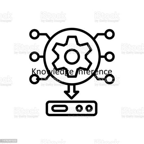 Knowledge Inference Vector Outline Icon Design Illustration Data Symbol