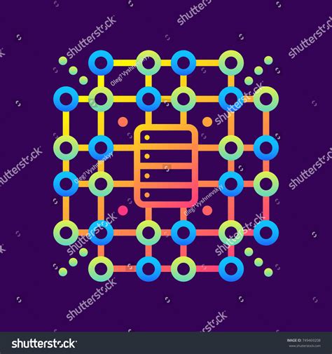 Linear Icon Big Data Data Science Stock Illustration 749469208 Shutterstock