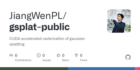Gsplat Publicdocsinstallwinmd At Main · Jiangwenplgsplat Public