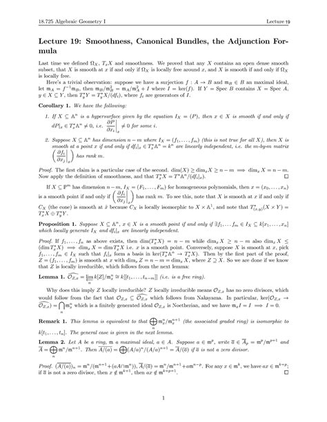 Algebraic Geometry Lecture Algebraic Geometry I Lecture Lecture