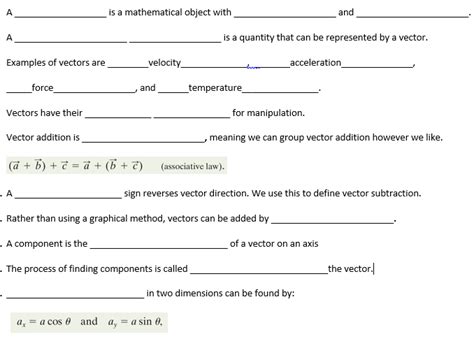 Solved A Is A Mathematical Object With And A Is A Quantity