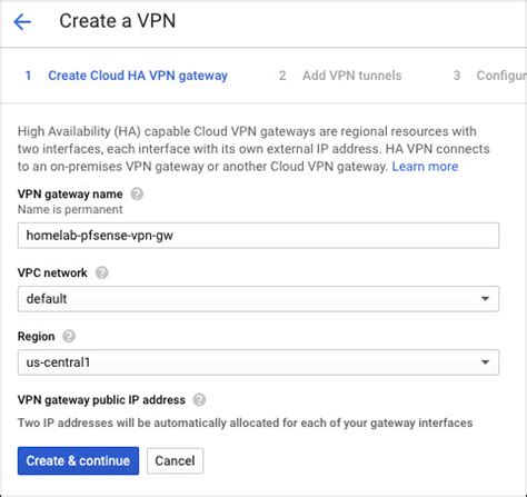 Configure Google Cloud HA VPN With BGP On PfSense Jimangel Io
