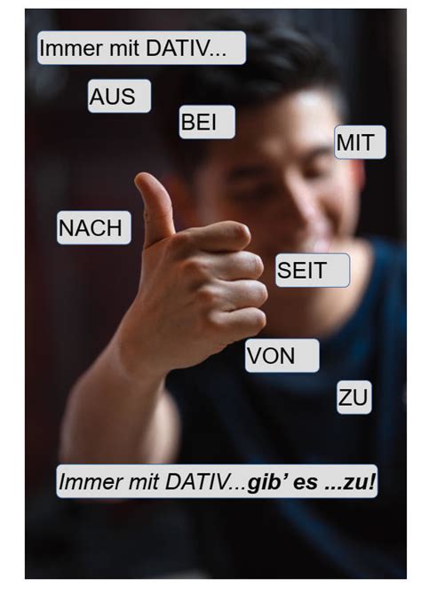 Diagramme De Immer Mit DATIV Aus Bei Mit Nach Seit Von Zu Quizlet