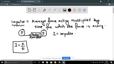 Solvedimpulse Is Defined As The Average Force Acting On An Object