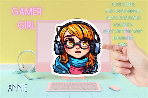 Gamer Girl Sticker Set Gamer Girl Stickers Girly Sticker Etsy