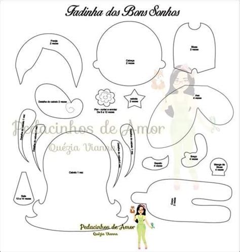 6 Moldes gratis para hacer muñecas en fieltro y manta Haz Manualidades
