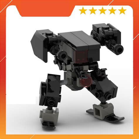 Minigun Robot Moc Mech Assembly Toy Shopee Malaysia