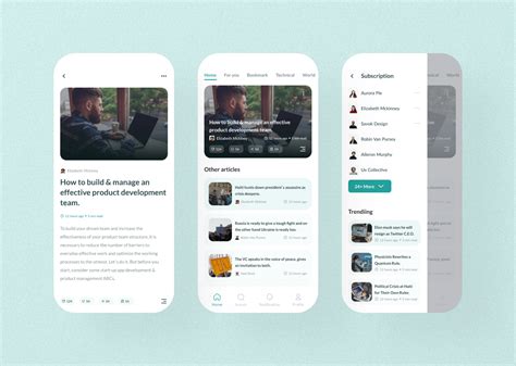 Article Portal Mobile App Ui Design On Behance In 2025 App Ui Design Mobile App Design