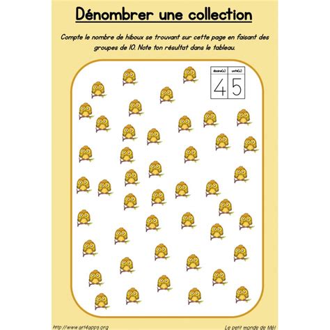 D Nombrer Une Collection D Objets