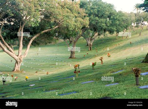 Hawaii Oahu National Memorial Cemetery Of The Pacific Punchbowl