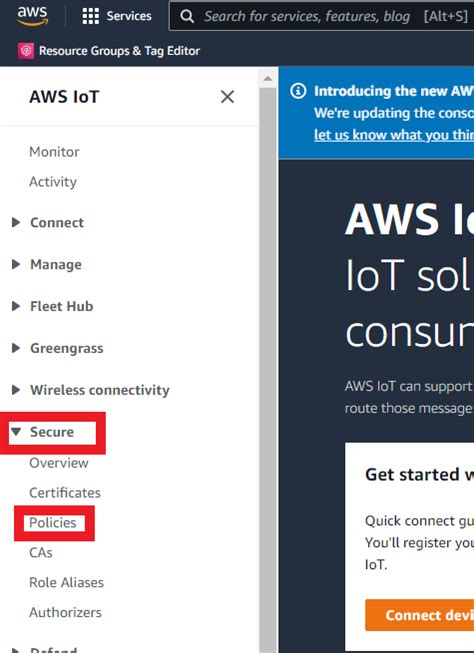 lab project ota example for aws iot core docs awssetup md at main