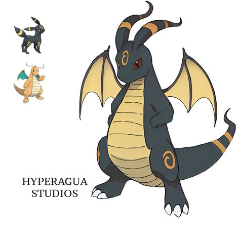 Dragonite Umbreon Fusion By Hyperagua On Deviantart