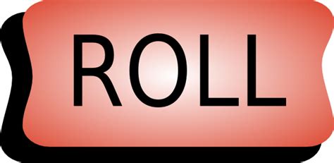 Roll Button Clip Art At Vector Clip Art Online Royalty
