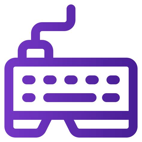 Keyboard Generic Gradient Outline Icon