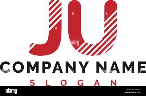 Ju Letter Logo Design Ju Letter Logo Vector Illustration Vector