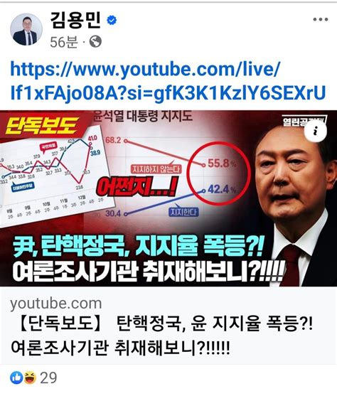 잇싸 김엄마 탄핵정국 윤 지지율 폭등 여론조사기관 취재해보니