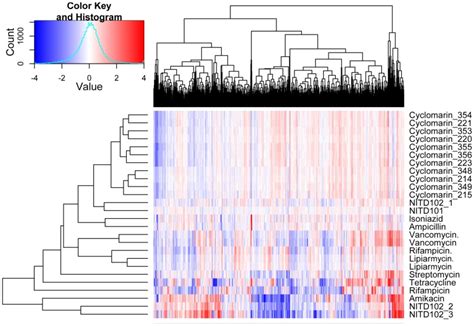 A Two Way Clustering Heat Map Of Chemically Perturbed Expression