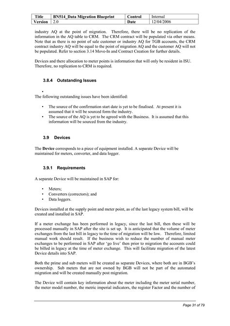 Data Migration Blueprint Legacy To Sap Pdf