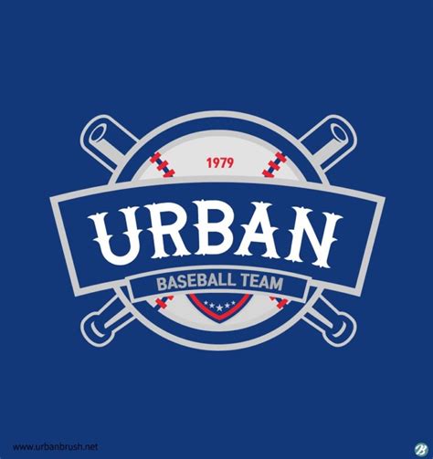 야구팀 로고 일러스트 Ai 무료다운로드 Free Baseball Team Logo 어반브러시