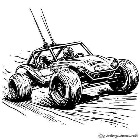 Dune Buggy Coloring Pages Free Printable