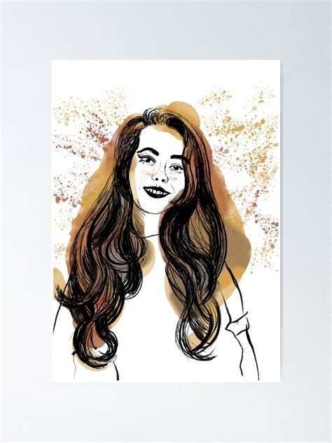 Smiley Portrait Illustration Girl Poster By Katoartist Redbubble
