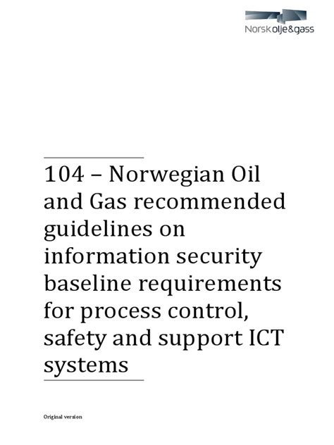 104 Recommended Guidelines On Security Baseline Requirements2 Pdf Information Security Risk