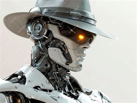 Premium Photo A Robot Wearing A Hat Premium Photo A Robot Wearing A Hat