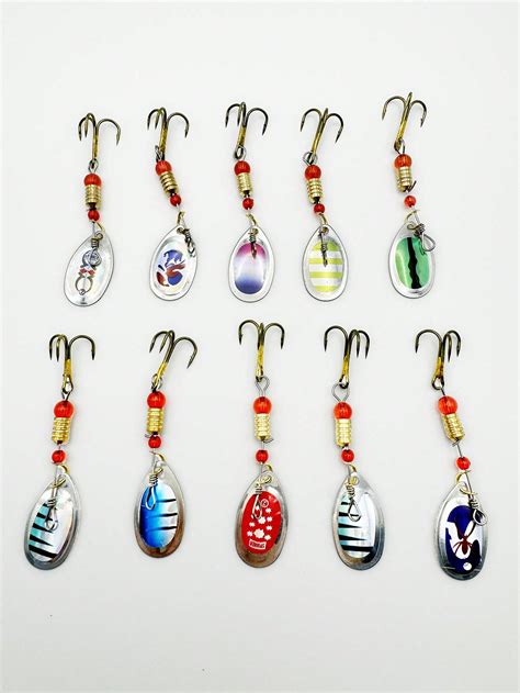 Spinner Bait Set High Performance Fishing Lures With Sharp Treble