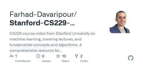 Github Farhad Davaripourstanford Cs229 Spring2023 Notes Cs229
