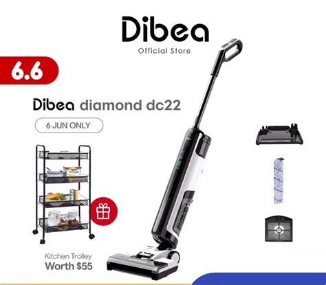 Dibea Diamond Dc22 3 In 1 Wet Dry Cordless Vacuum Tv And Home Appliances Vacuum Cleaner